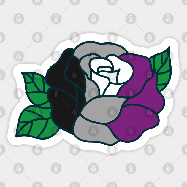Asexual Flower Asexual Sticker Teepublic